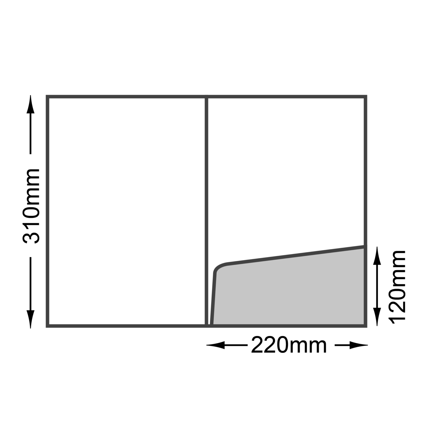 F010_A4 見開きシングルポケットファイル - カタクル